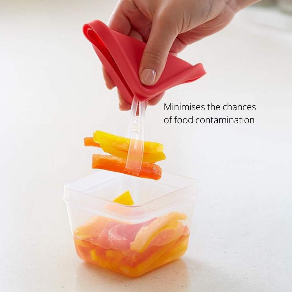 Smile Asahi Built-in Tongs Container (2-Pieces) – Kinchan-Japanese Kids ...